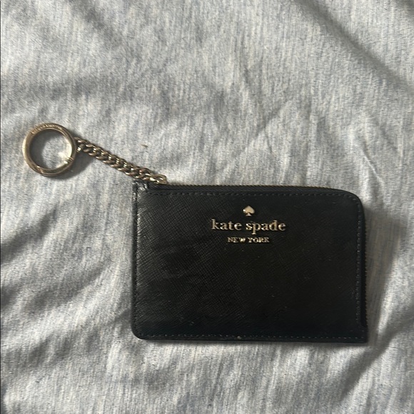 kate spade | Accessories | Kate Spade Black Key Card Holder With ...
